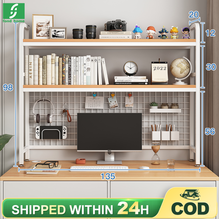 Spot/Book Rack Organizer Desk Organizer Rack Computer Desk 2 Layer ...