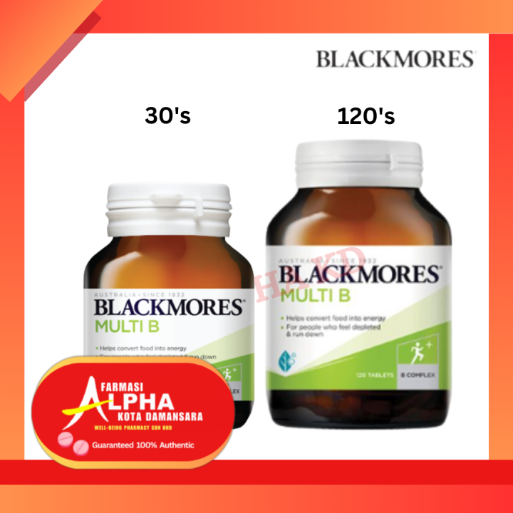 Blackmores Multi B 30s / 120s (COMBINATION OF B GROUP VITAMINS) | Lazada
