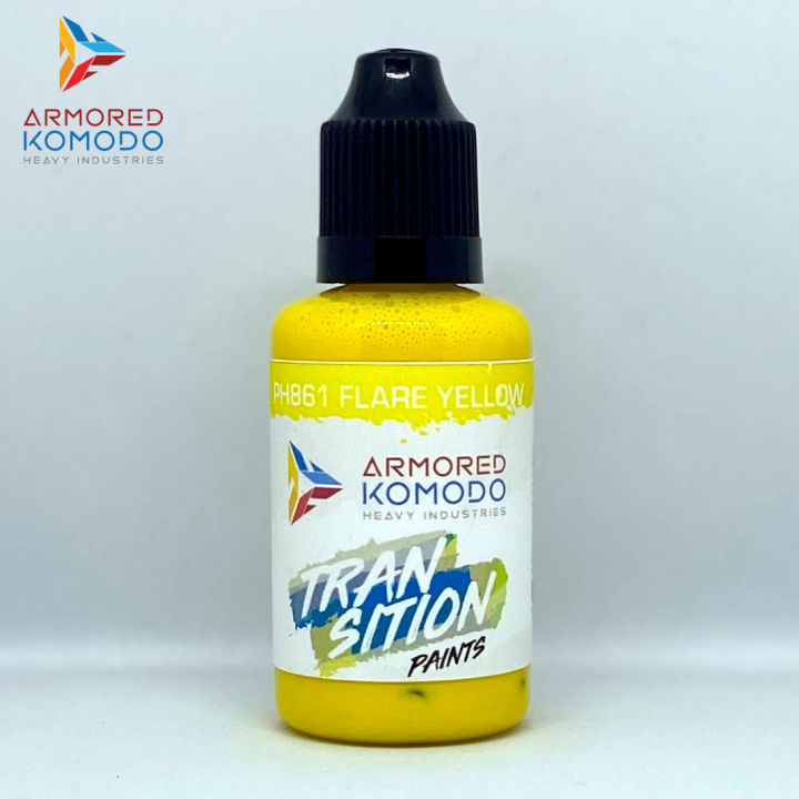 Arkom PH861 Flare Yellow Transition Paint 30ml Armored Komodo Waterbased Acrylic | Lazada PH