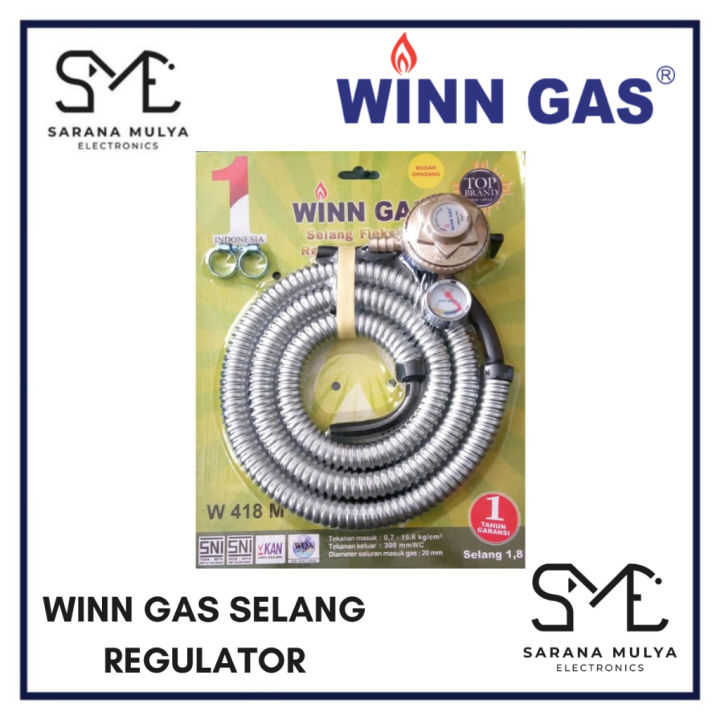 SELANG REGULATOR WINN GAS - PAKET SELANG REGULATOR SELANG 1.8M | Lazada ...