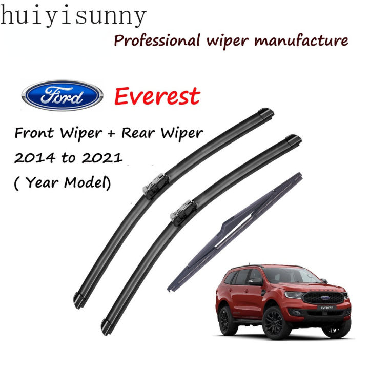 HYS For Ford Everest Wiper Blade 16+24 Set (Front/Rear) for 2014-2021 ...