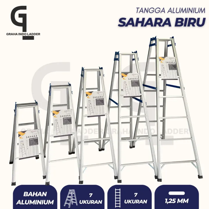 GIL - Tangga Lipat Aluminium Ladder Multifungsi & Multisteps / Jumbo ...