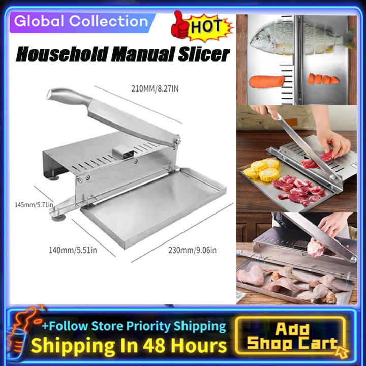 Commercial Household Manual Lamb Slicer Bone Cutting Machine Beef Herb ...