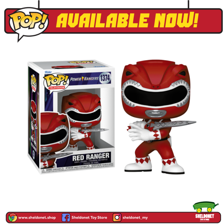Funko Pop! TV: Mighty Morphin Power Rangers 30th Anniversary - Red ...