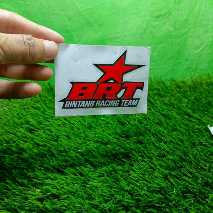 stiker BRT cutting sticker motor bintang racing team bukan printing ...