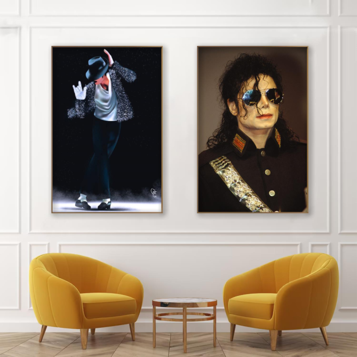 Michael Jackson Wall Art: Decorative Canvas Poster for Living Room ...