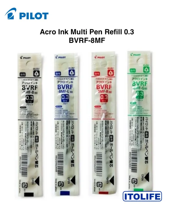 Pilot Acro Ink Ballpoint Multi Pen Refill 0.3mm BVRF-8MF- 1pc | Lazada PH