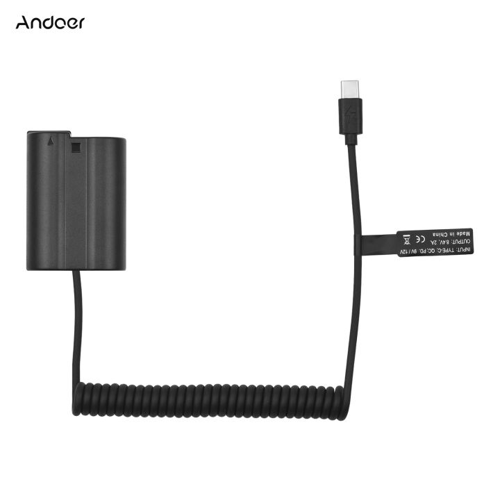 Andoer EN-EL15 Dummy แบตเตอรี่ USB-C Coupler Adapter MH-25 Dummy ...