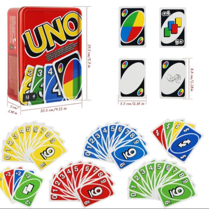 Uno Cards Tin Box Guaranteed Original Uno Card Game for kids and Family ...