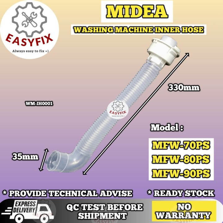 MFW-70PS / MFW-80PS / MFW-90PS MIDEA WASHING MACHINE INNER PIPE DRAIN ...