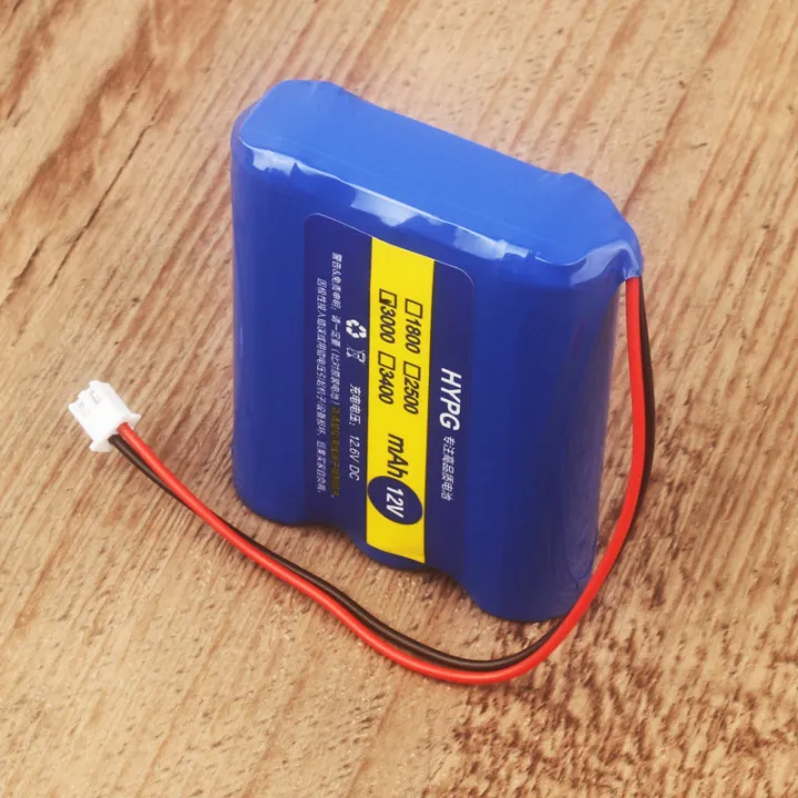 12V rechargeable 18650 lithium battery pack 11.1V square dance sound ...