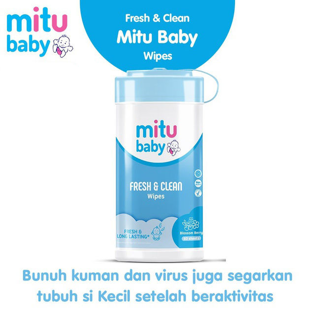Mitu Baby Tisu Basah Fresh & Clean Blue Bottle 60'S - Tisu Basah Botol ... Mitu Baby Tisu Basah Fresh & Clean Blue Bottle 60'S - Tisu Basah Botol ...