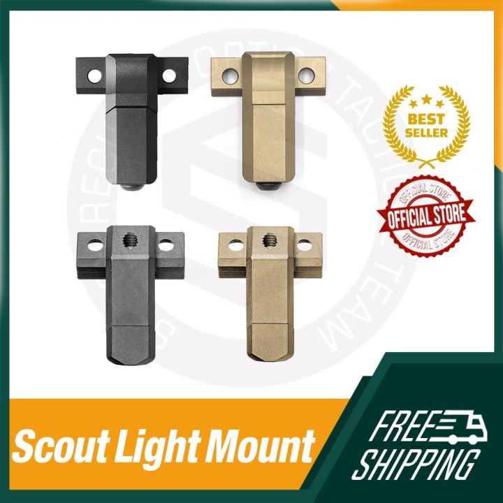 Tactical Flashlight Side Scout Mount 90 45 Degree SSM Weapon Light ...