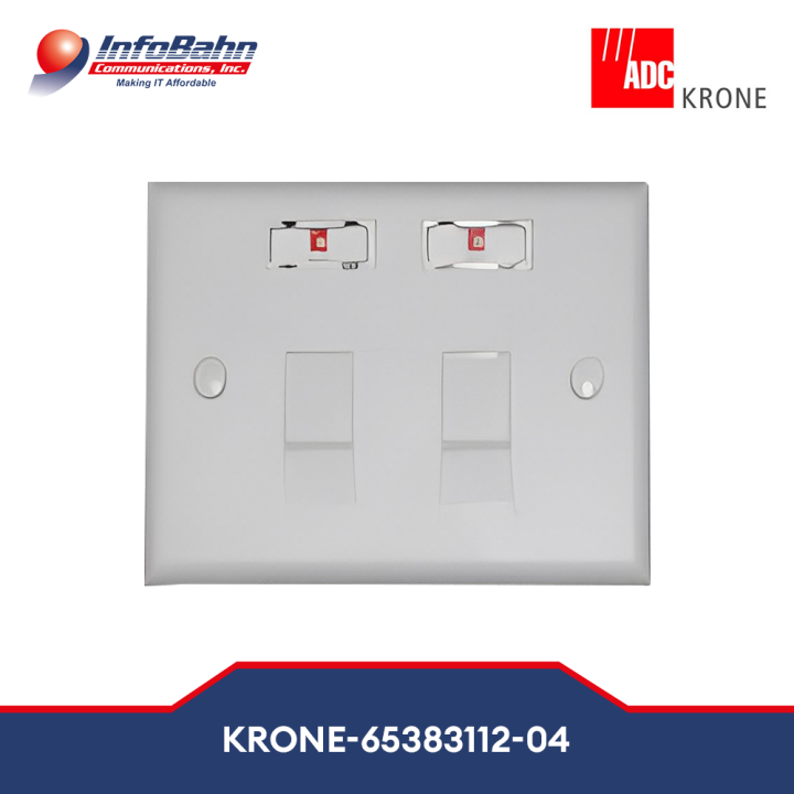 ADC KRONE DUAL FACEPLATE KIT HORIZONTAL (P/N: 6538 3 112)-04 | Lazada PH