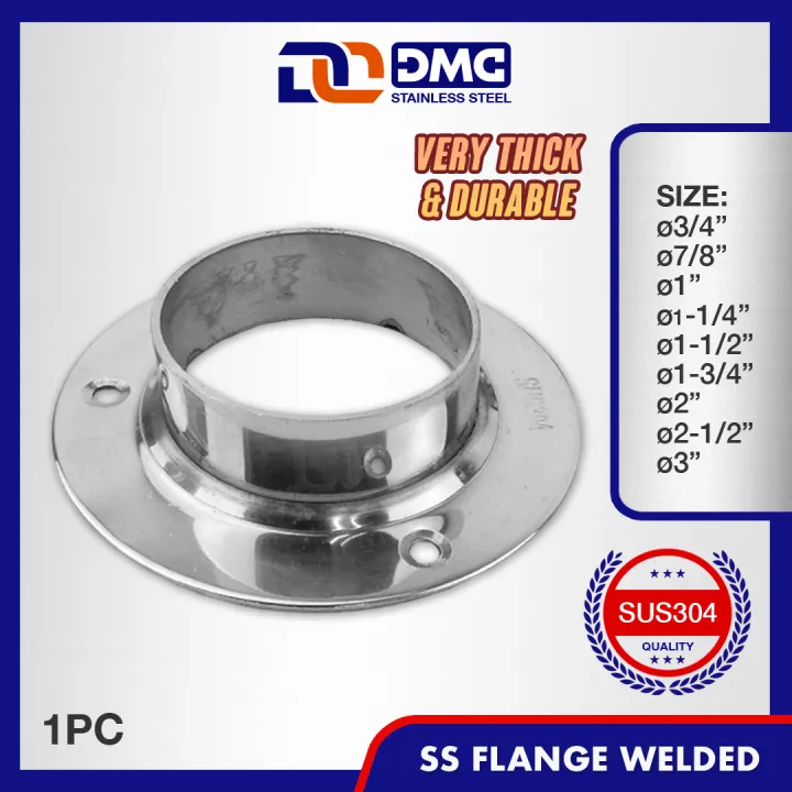 1PC Stainless Flange Round Flange Round Tube Welded Escutcheon Railings ...