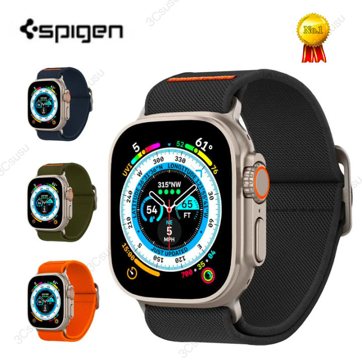 Spigen Lite Fit Nylon Straps For Apple Watch 9 8 Ultra Ultra2 Strap ...