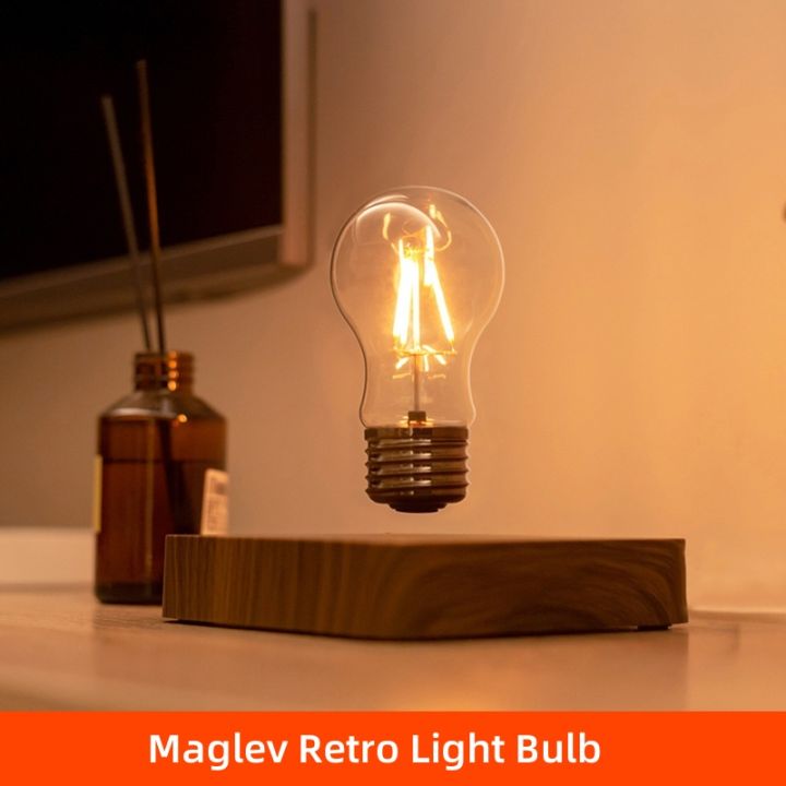 Magnetic Levitating Floating Wireless LED Light Bulb Desk Lamp for ...