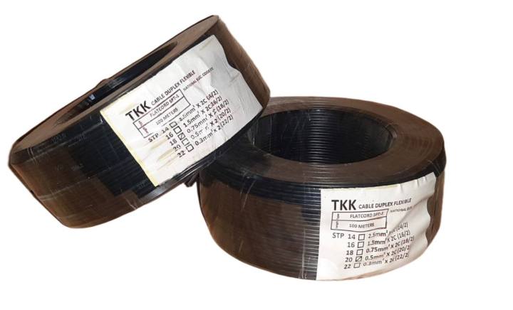 FLAT CORD DUPLEX WIRE #18 / #20 / #22 (sold per roll) | Lazada PH