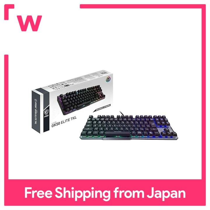 MSI VIGOR GK50 ELITE TKL KAILH BOX WHITE Gaming Keyboard Box White axis ...