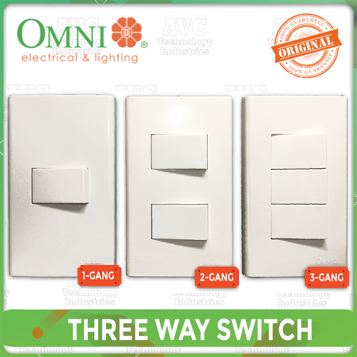 OMNI Three Way Switch 1 2 3 Gang | Lazada PH