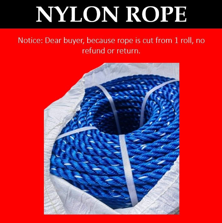 Toyu 5m 10m 25m 50m 100meters Nylon Rope 12mm-32mm | Lazada PH