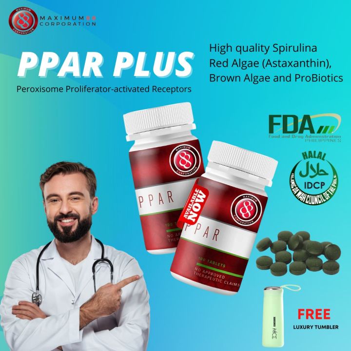 100% ORIGINAL Maximum88 PPAR | Food Supplement PPAR PLUS Spirulina 100 ...