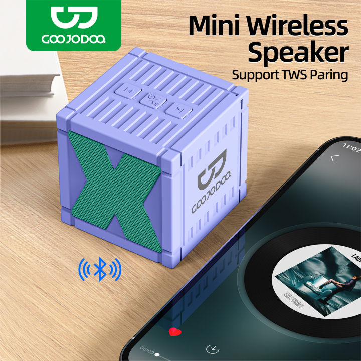 GOOJODOQ Magic Cube Portable Wireless Bluetooth Speaker Mini Salon ...