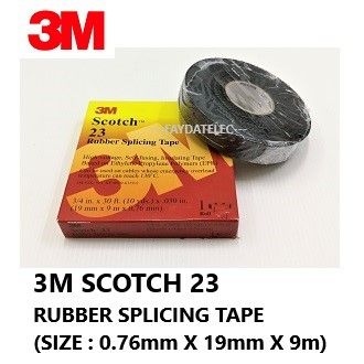 3M SCOTCH® 23 RUBBER SPLICING TAPE / ELECTRICAL TAPE / HIGH TENSION ...