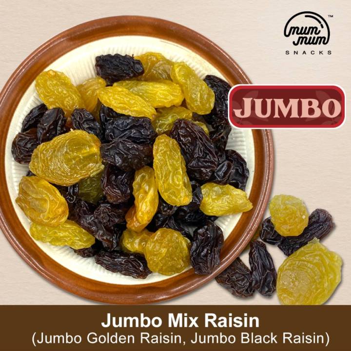 Jumbo Mix Raisins (Golden Raisin & Black Raisin) / Campuran Kismis ...