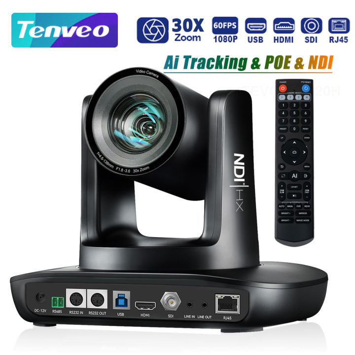 Tenveo UHD630A-NDI NDI PTZ Camera 30X Optical Zoom 8X Digital Zoom USB ...