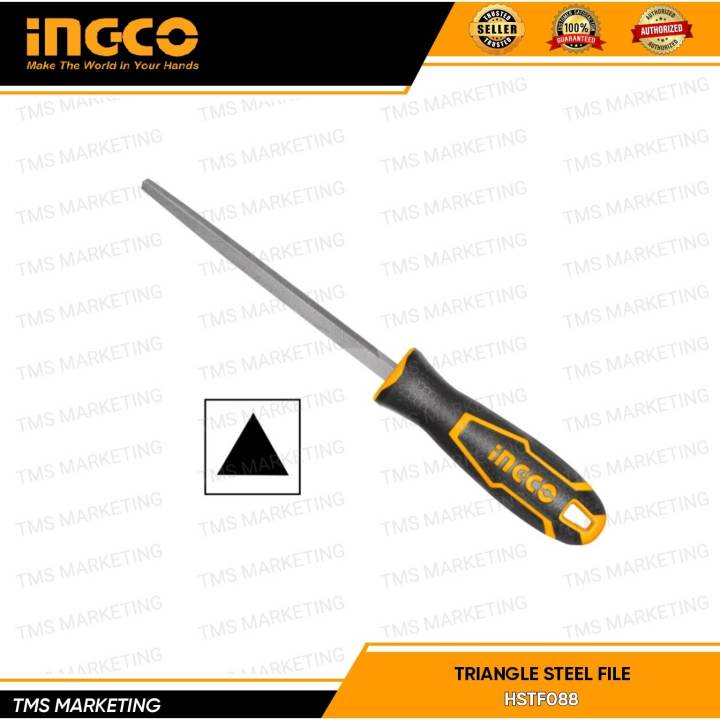 Ingco 8" TRIANGLE Steel File 200mm HSTF088 | Lazada PH