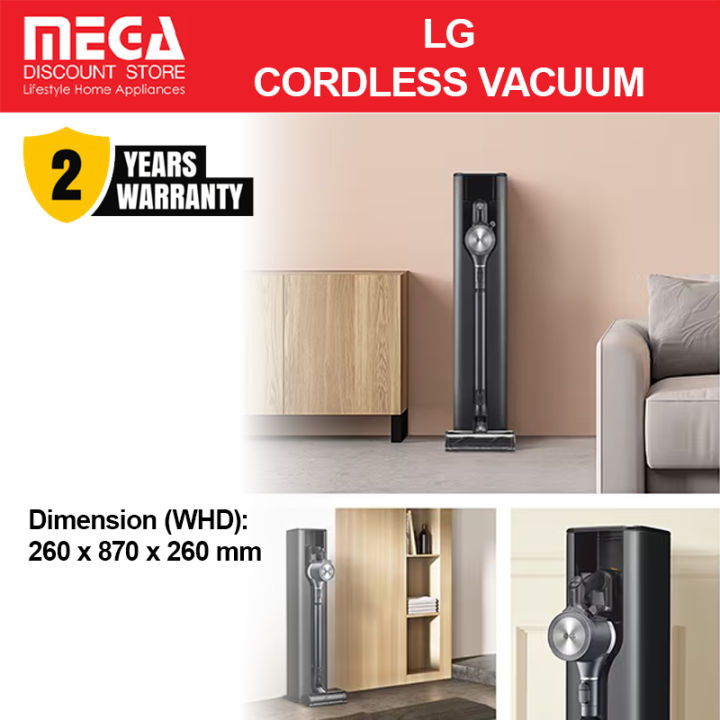 LG A9T-AUTO CORDLESS HANDSTICK VACUUM WITH ALL-IN-ONE TOWER CORDZERO ...