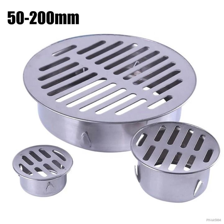 ☏ↂ♀ Floor Drain 50mm-200mm Stainless Steel Balcony Drainage Roof Round ...