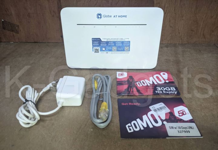 Globe at Home Prepaid WIFI ( CAT 7 / LTE-A / B535-932 ) - with GOMO 20/30GB / UNLI-DATA 30days ...