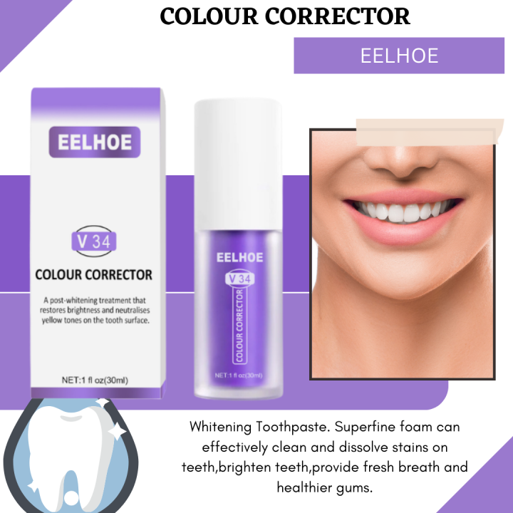 ORIGINAL and EFFECRIVE Colour Corrector Toothpaste, Tooth Reduce ...