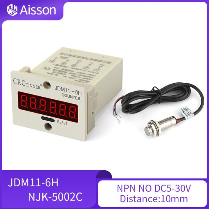JDM11-6H 6 Digit Electronic Digital Counter Display Hall Sensor ...