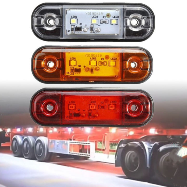 12V 24V 3LED Waterproof Truck Van Side Light For Trucks Vans Trailers ...