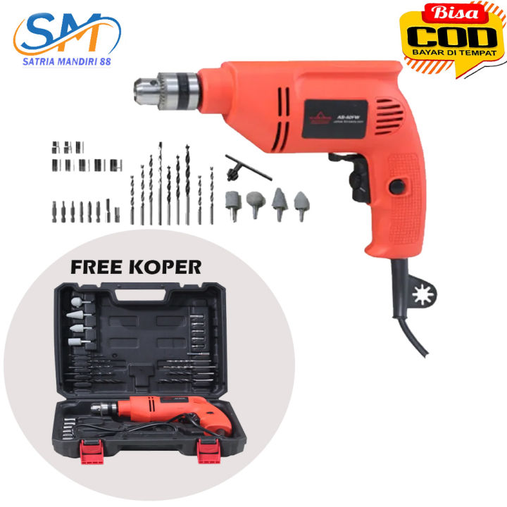 bor tangan listrik LENGKAP FULL SET KOPER 32 PCS !! Mesin bor listrik ...