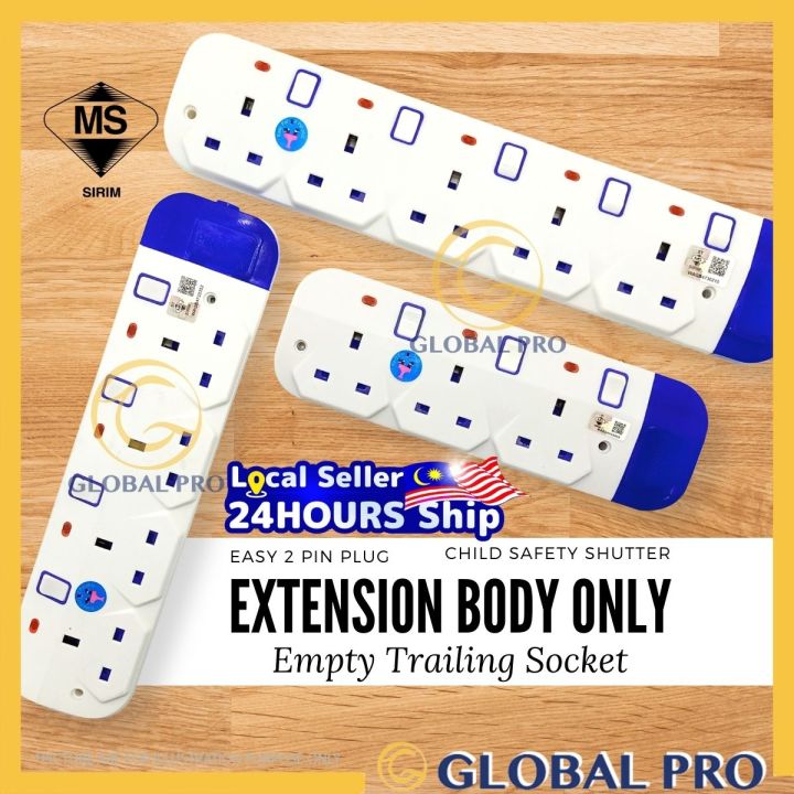 Sirim Socket Body Only 3 4 5 Way Trailing Extension Socket Extension Diy Extension Socket