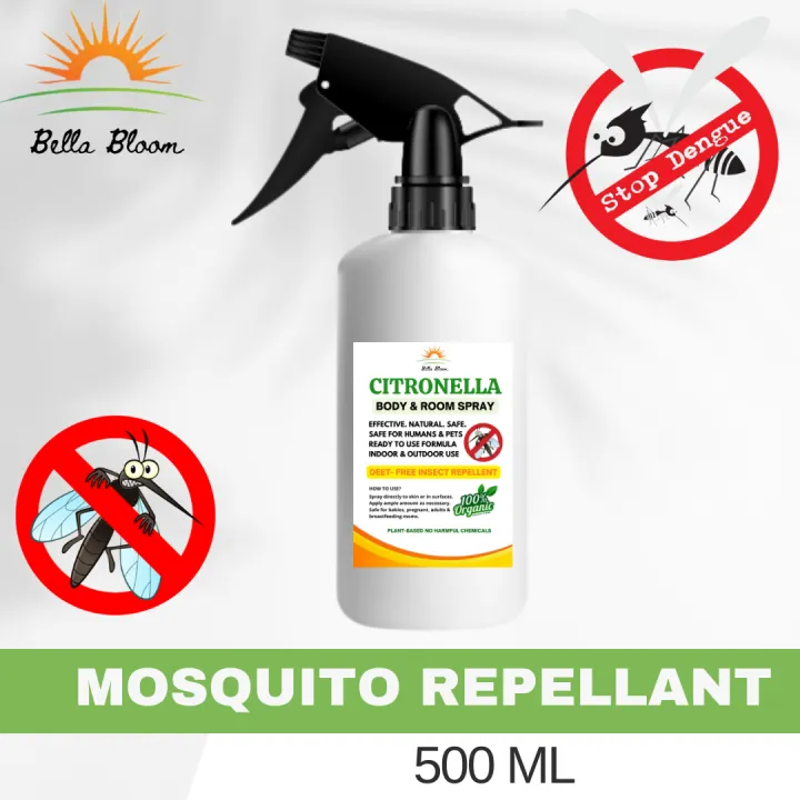 500mL Organic Citronella Spray Insect repellent mosquito humidifier ...
