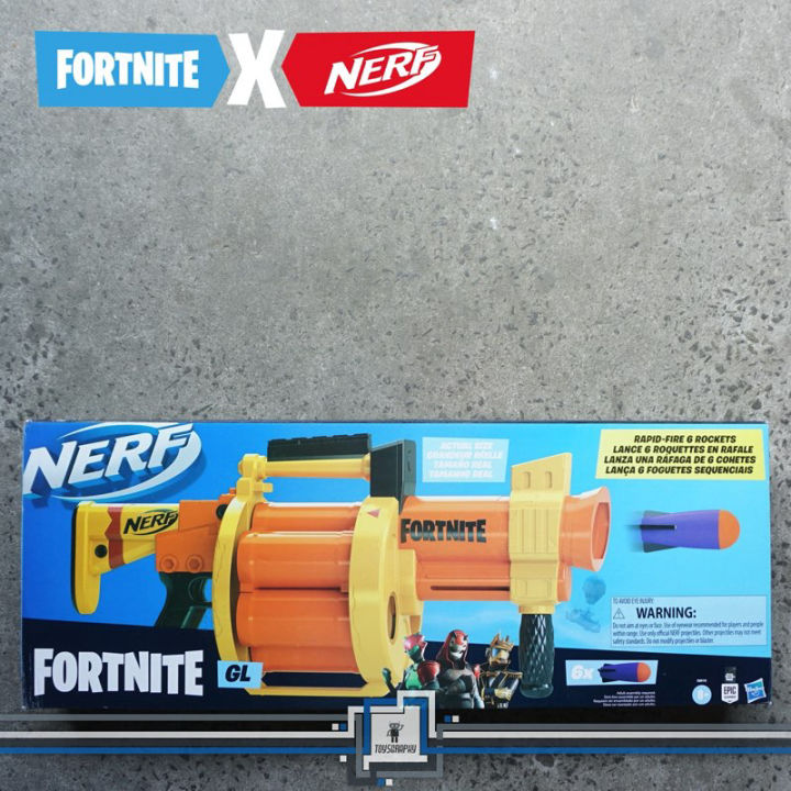 NERF Fortnite GL Rocket Firing Blaster Nerf Fortnite Sniper Darts ...