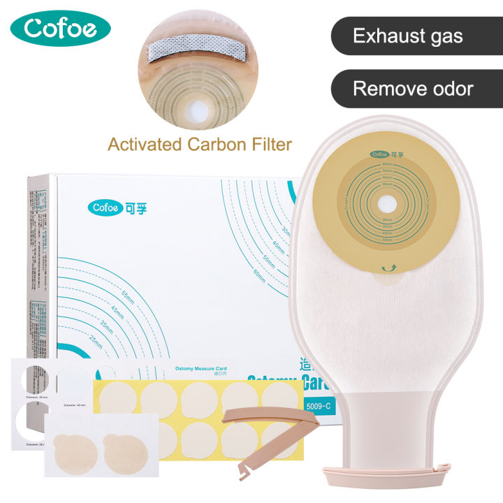 Cofoe 20mm - 60mm Colostomy Bag with Activated Carbon Filter Eliminate ...