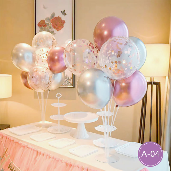 [SG Instock] 7 Balloons Bouquet Float Set Table Centrepiece Display ...
