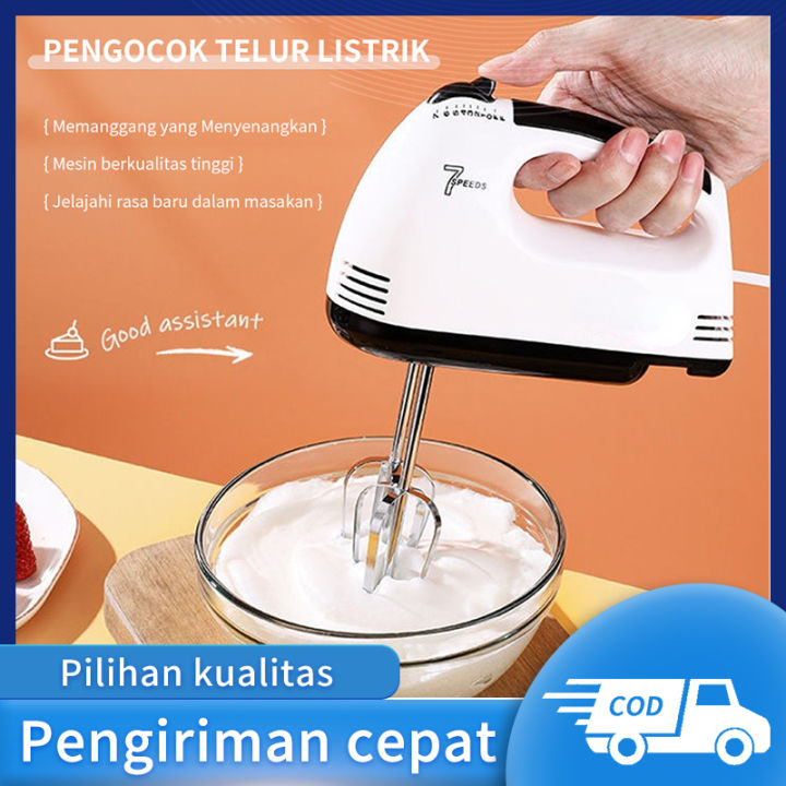 Cod Hand Mixer Tangan Elektrik Hand Mixer Tangan 7 Kecepatan Alat