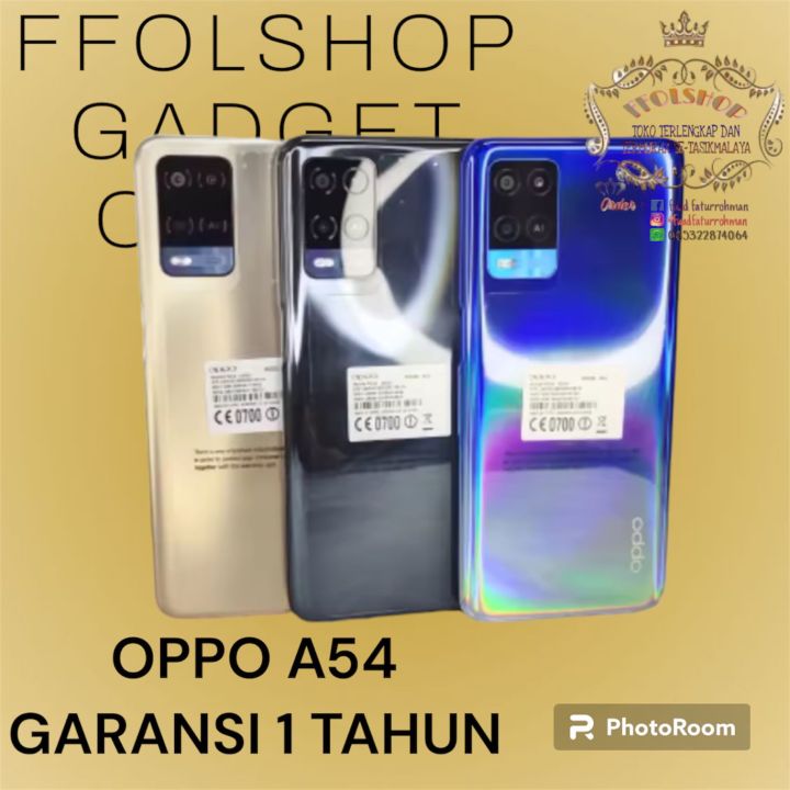 OPPO A54 RAM 6/128 GB GARANSI 1 TAHUN GRESS/ BARU, SEGEL BOX | Lazada ...