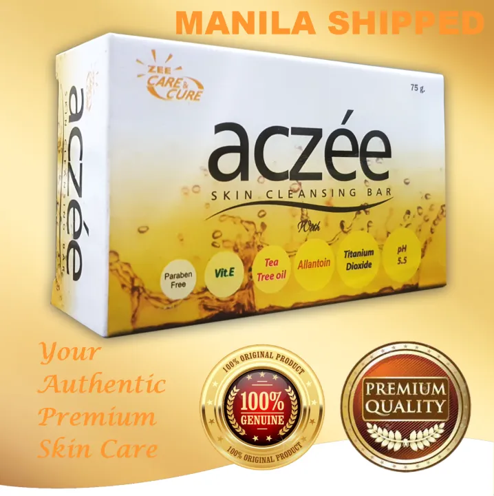 ACZEE Bar Soap ONHAND AUTHENTIC GENUINE - acne prone oily skin 75g ...