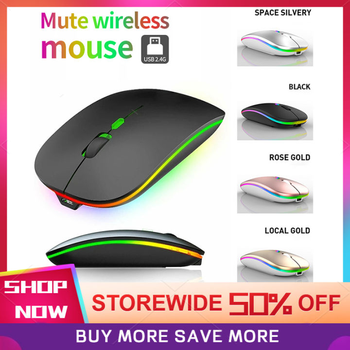 READY STOCK RECHARGEABLE WIRELESS MOUSE / BLUETOOTH MOUSE / BLUETOOTH ...