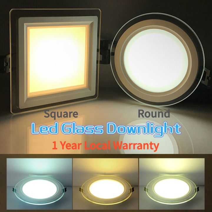 LED Glass Frame Downlight Ceiling Downlight Panel Light | Lazada Singapore