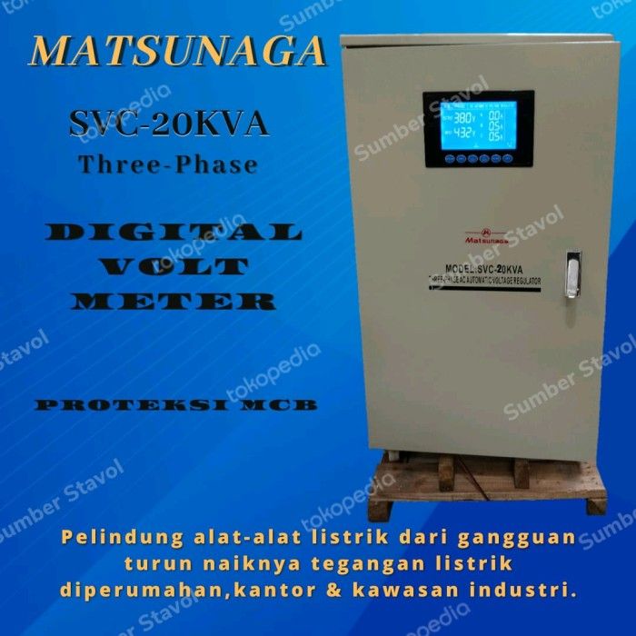 Stabilizer Matsunaga 20 kva 3 phase - 20000 va 3 phase | Lazada Indonesia