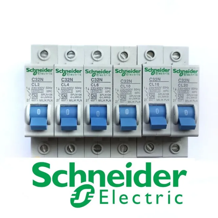 MCB Schneider biru PLN MCB 1P 35A MCB Schneider SPLN 1F 35A | Lazada ...